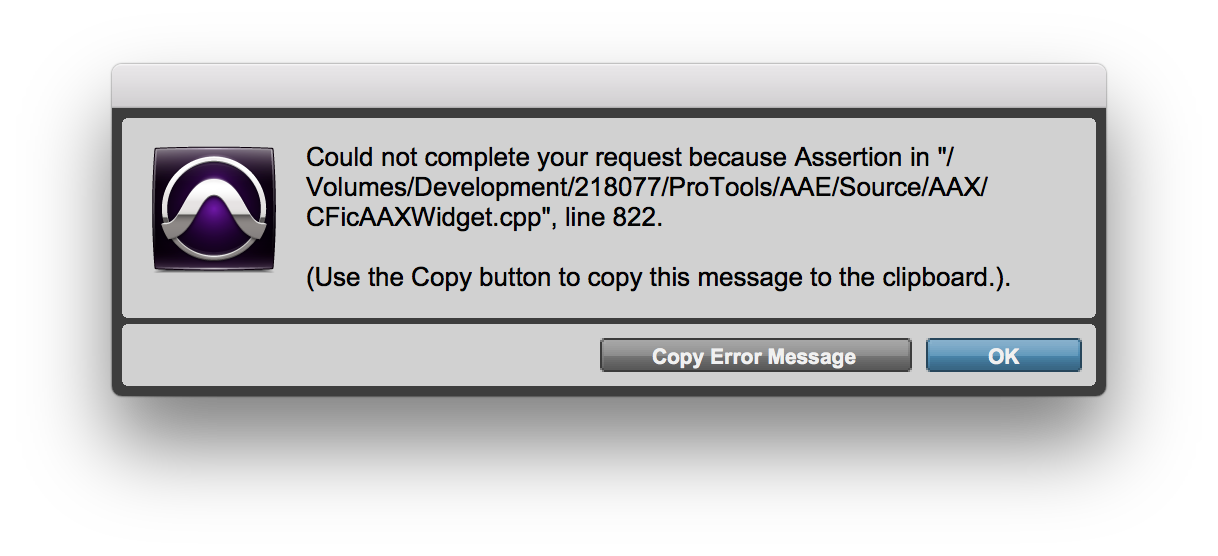 Assertion Error Slate Digital